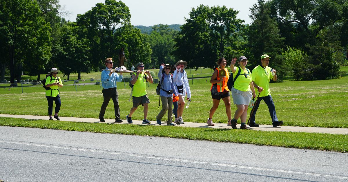 PRESS: Pilgrims walk in the footsteps of America’s first saint - Seton ...